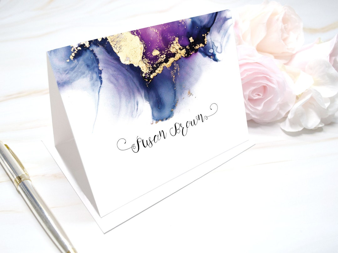 Personalized Stationery Note Cards, Folded Note Cards Set, Notecards ...