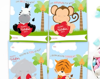 Bee Valentine Cards for Kids Classroom Printable Valentines - Etsy