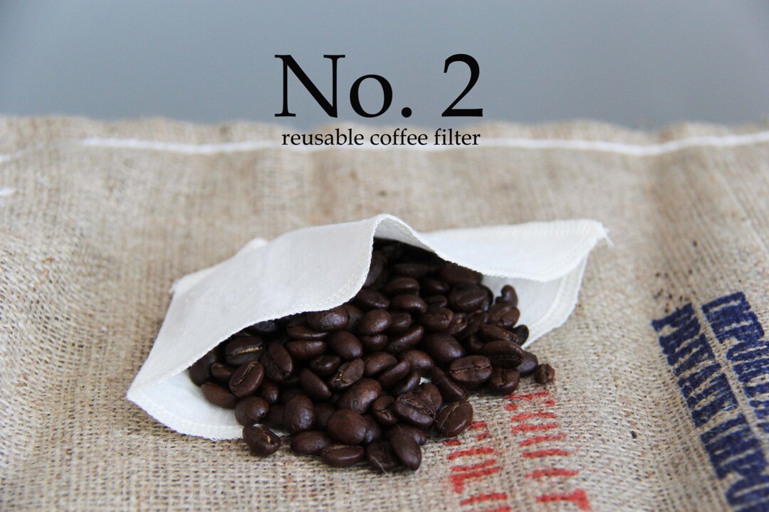 Reusable Coffee Filter - Set of 2 - Organic Cotton and Hemp Muslin ...