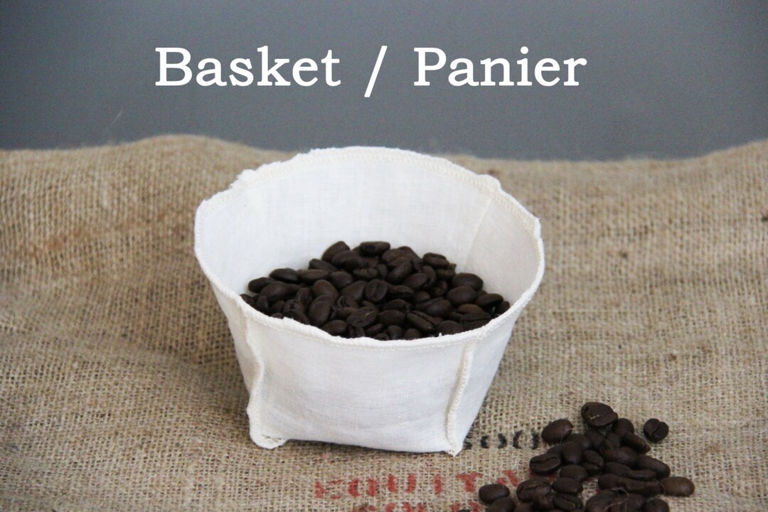 Reusable Coffee Filter - Set of 2 - Organic Cotton and Hemp Muslin ...