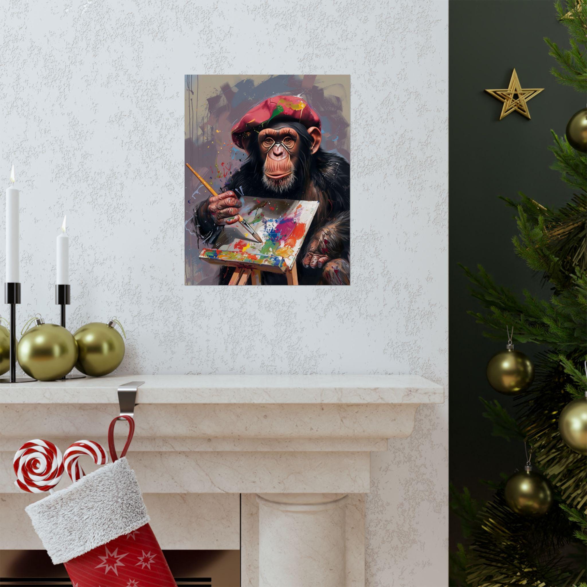 Primate Picasso: Chimpanzee Artist in Studio, Digital Realism ...