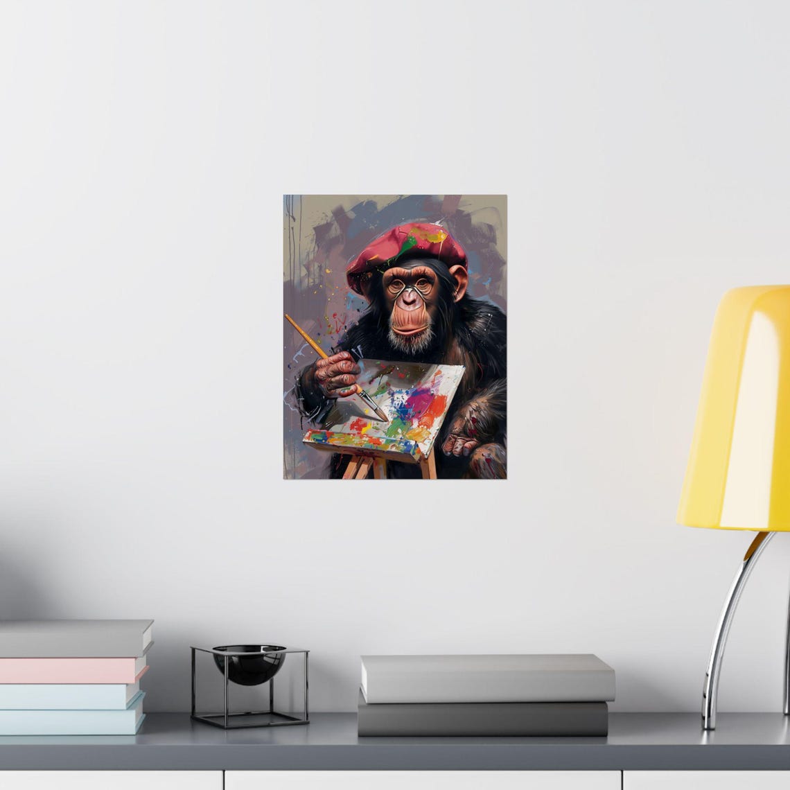 Primate Picasso: Chimpanzee Artist in Studio, Digital Realism ...