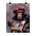 Primate Picasso: Chimpanzee Artist in Studio, Digital Realism ...