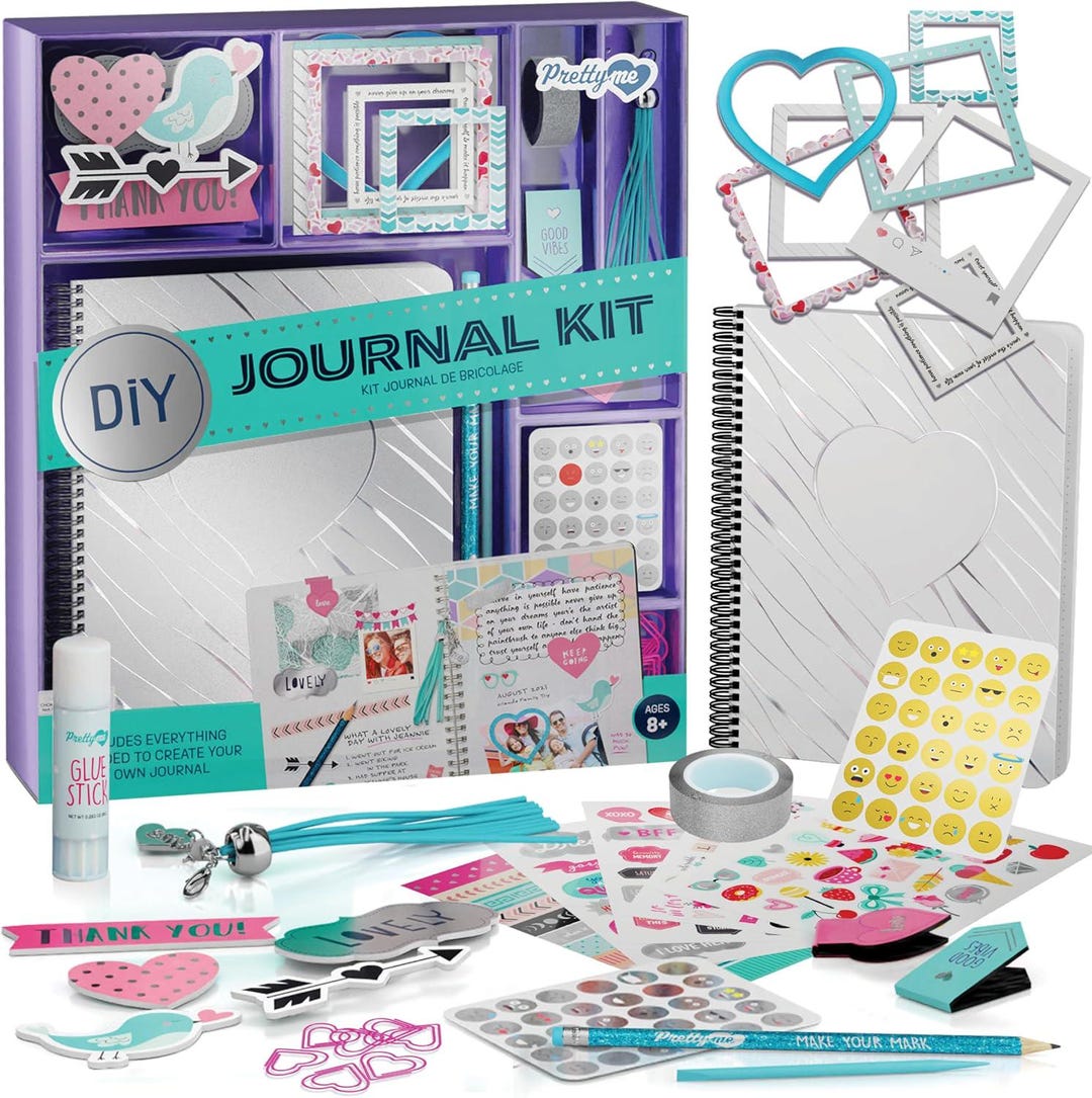 DIY Journal Kit for Girls – Scrapbook & Writing Set - Etsy