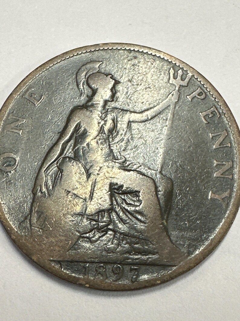 Antique Queen Victoria Bronze Penny – British Coin (1896-1901) - Etsy