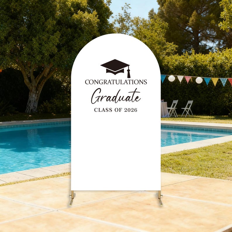 2026 Graduation Arch Cove Backdrop - Congratulations Grad Cap Photo ...