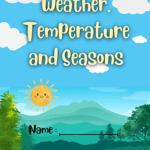 Weather, Temperature and Seasons Activity Book - Etsy