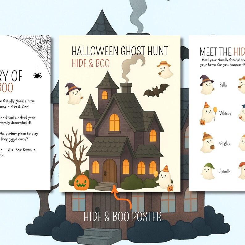 Printable Halloween Ghost Hunt Game: Family Activity (PDF) - Etsy