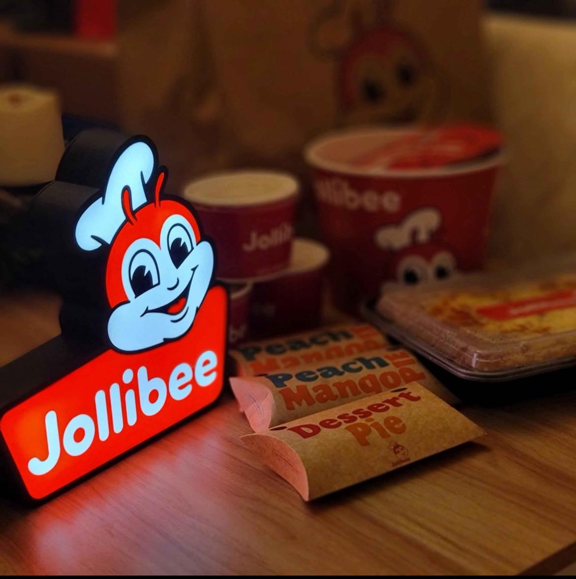 Jollibee Inspired Dimmable LED Sign (USB Powered) - Etsy