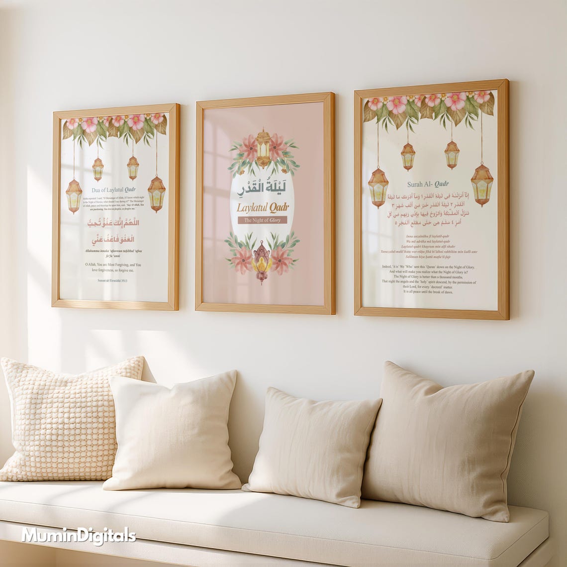 Laylatul Qadr Wall Art Set of 3, Islamic Printable Posters, Night of ...