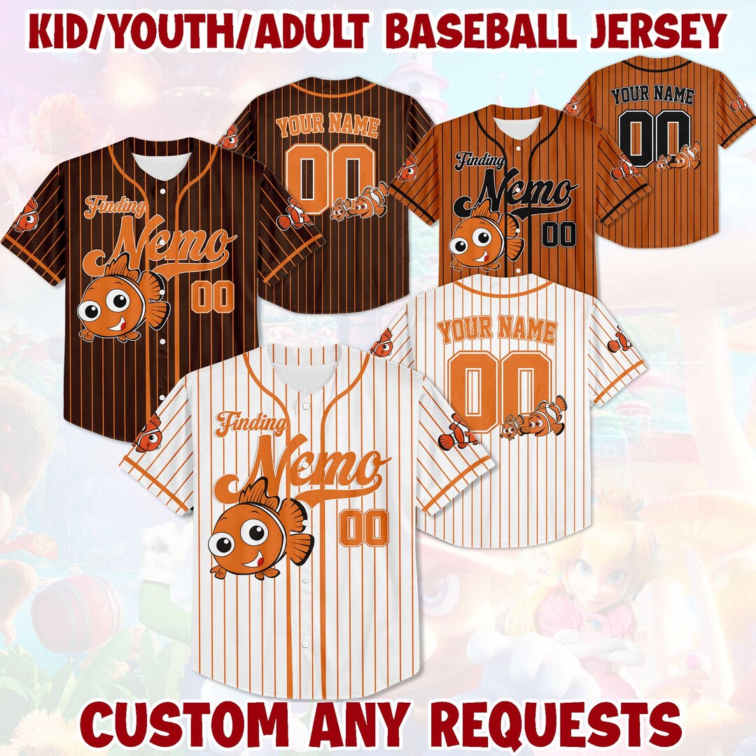 Personalized Finding Nemo Baseball Jersey, Disneyland Team Outfit - Etsy