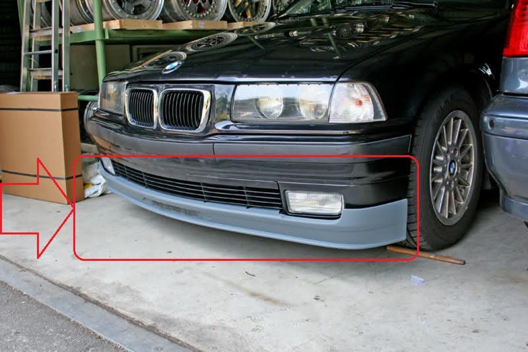 BMW E36 3 Front Bumper Spoiler Alpina Look Perfect Fit Real Photo - Etsy