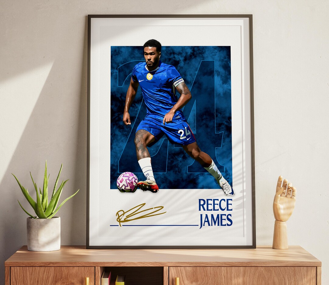 Reece James Poster: Chelsea Football Wall Decor, Gift for Fans - Etsy