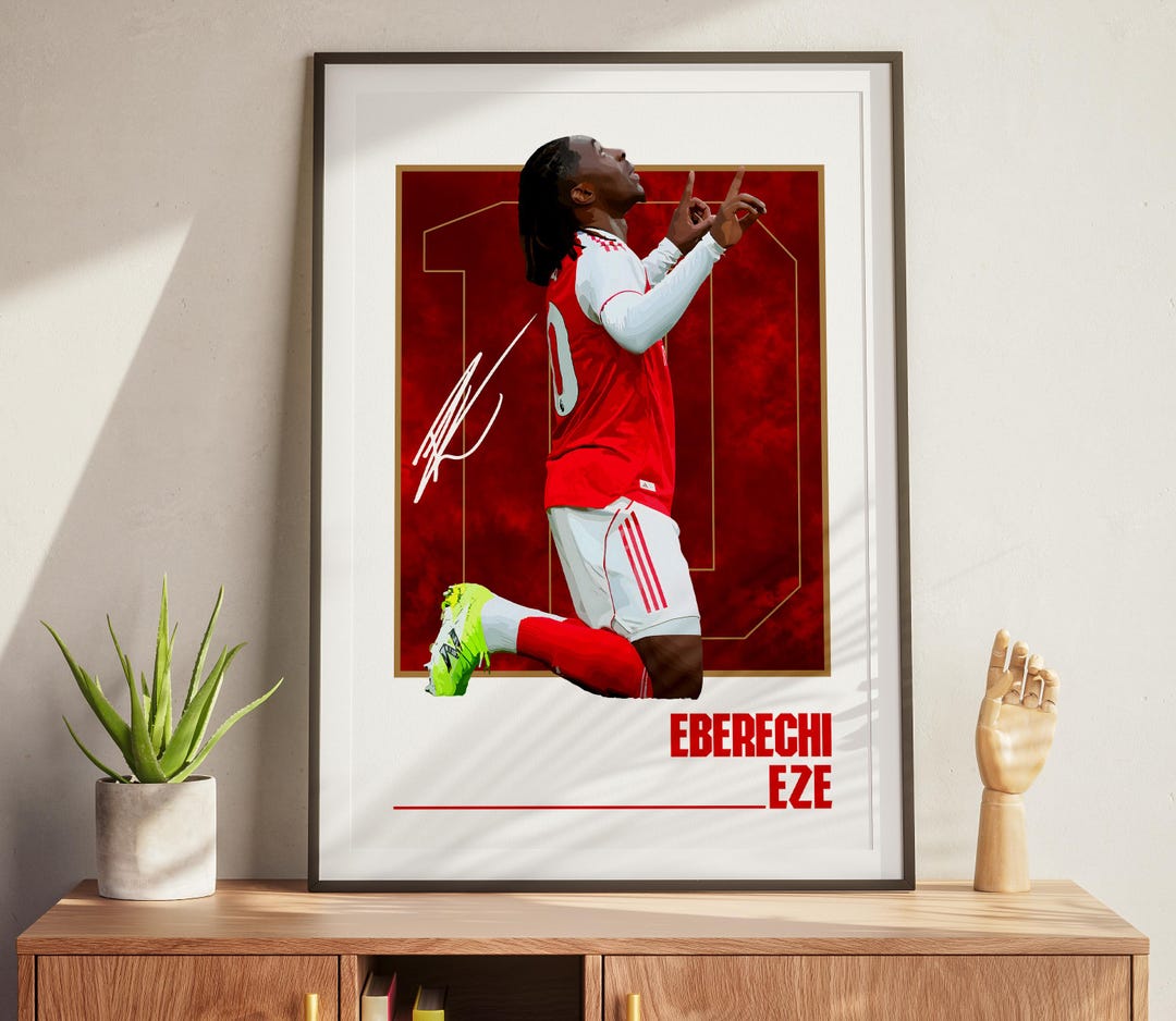 Eze Football Poster: North London Modern Fan Art Print - Etsy