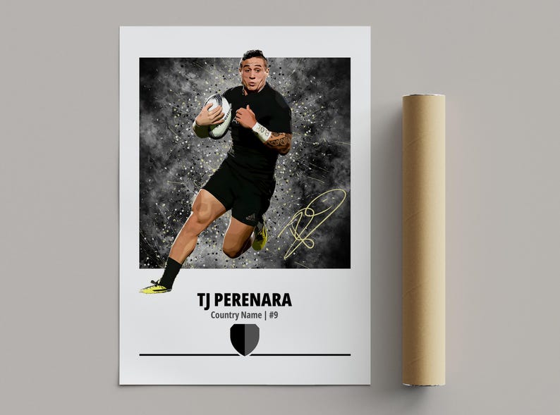 TJ Perenara Rugby Poster – Kiwi Rugby Wall Art, Rugby Fan Gift - Etsy UK