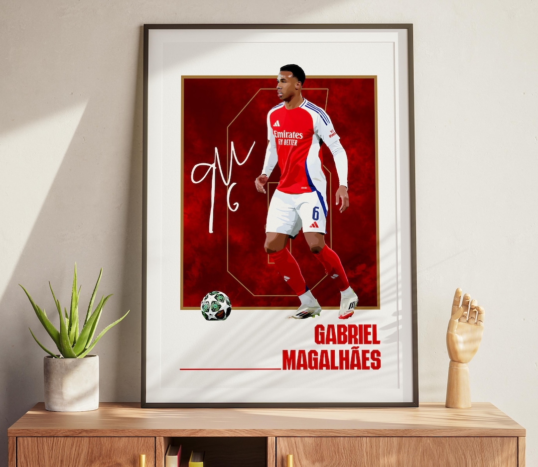 Gabriel Football Poster: Soccer Posters, Football Gift - Etsy