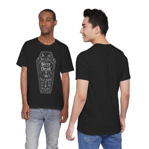 Sleep Dead Coffin Illustration T-shirt | Gothic Skull, Rest in Peace ...