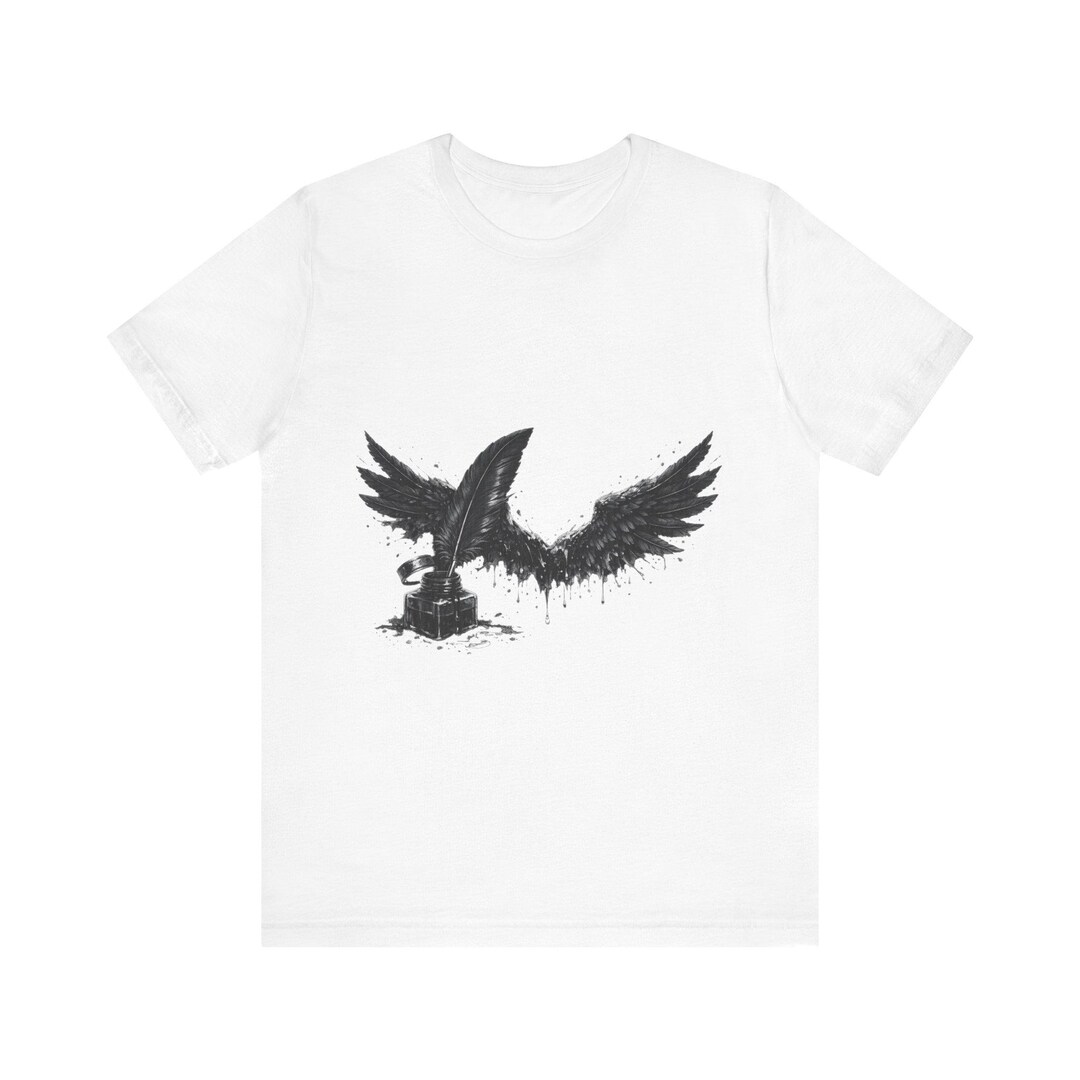 Inkwell Raven Wings Tee | Ink Splash Illustration - Etsy