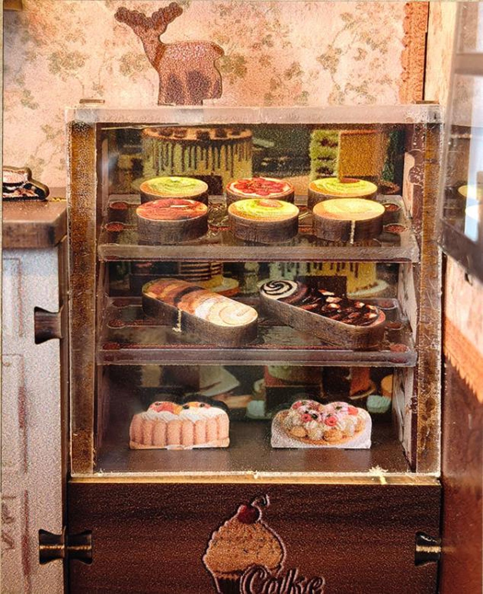 DIY Miniature Coffee Shop Kit With LED | 3D Wooden Puzzle Book Nook - Etsy