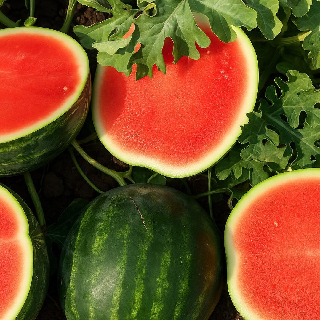 50 Piccolo Hybrid Seedless Watermelon Seeds – Mini Sweet Melons | High ...
