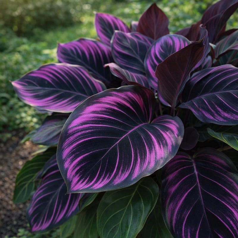 Purple Tip Calathea Couture Flower - Etsy