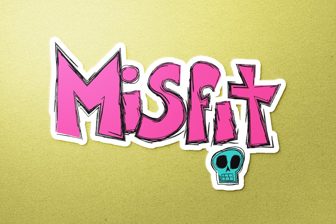 Misfit Die-cut Vinyl Sticker for Skateboard, Tumbler, Car, Computer ...