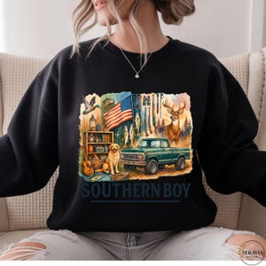 Southern Boy PNG Sublimation Design, Camo Duck Hunt Dog Art, Vintage ...