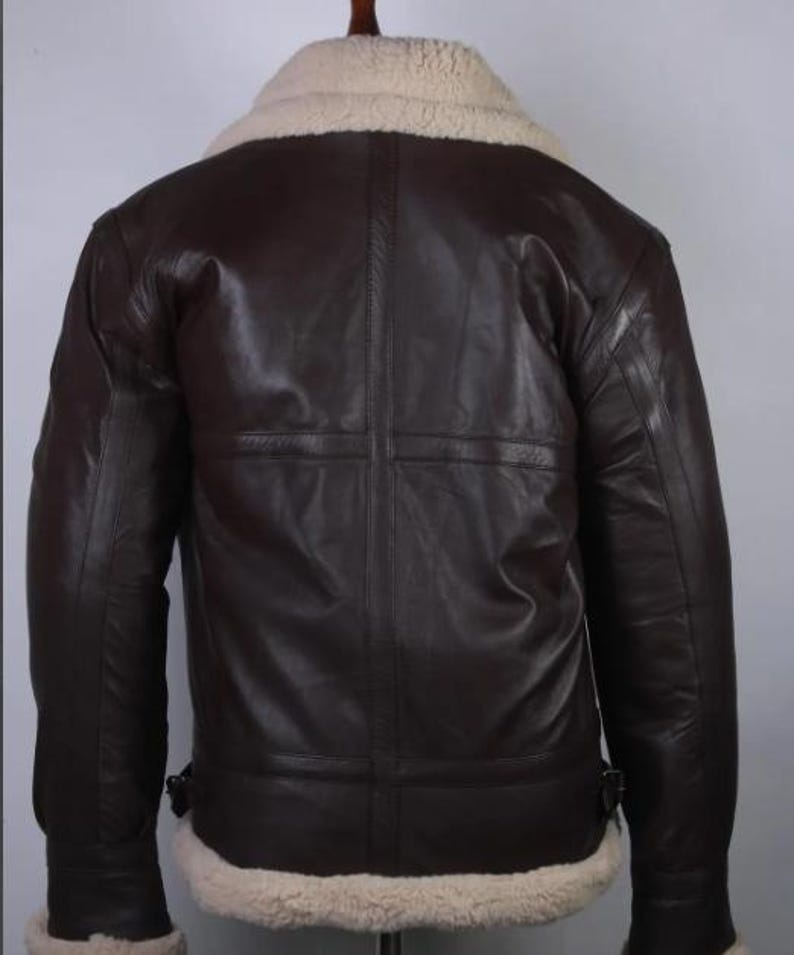 Leon Kennedy Resident Evil 4 Jacket: Shearling Leather B3 Bomber ...