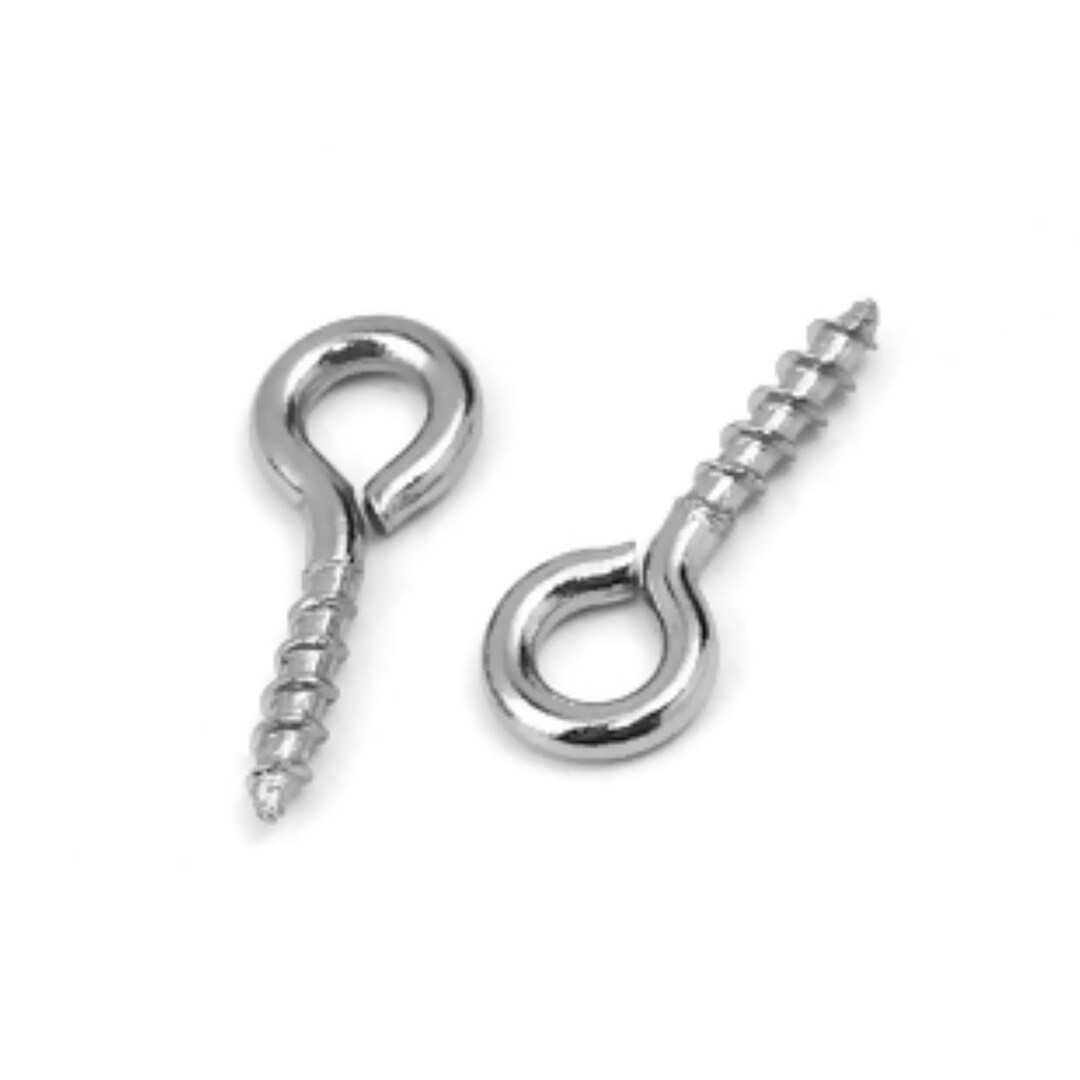 Screw Eye Bails Silver Tone Stainless Steel, Pack of 10/20 Bails ...