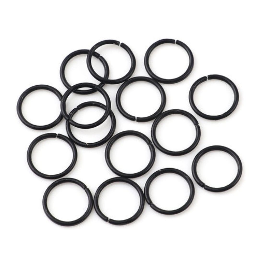 200 Black Open Jump Rings 5mm Jump Rings Thickness 7mm Jewelry 200-black-open-jump-rings-5mm-jump-rings-thickness-7mm-jewelry