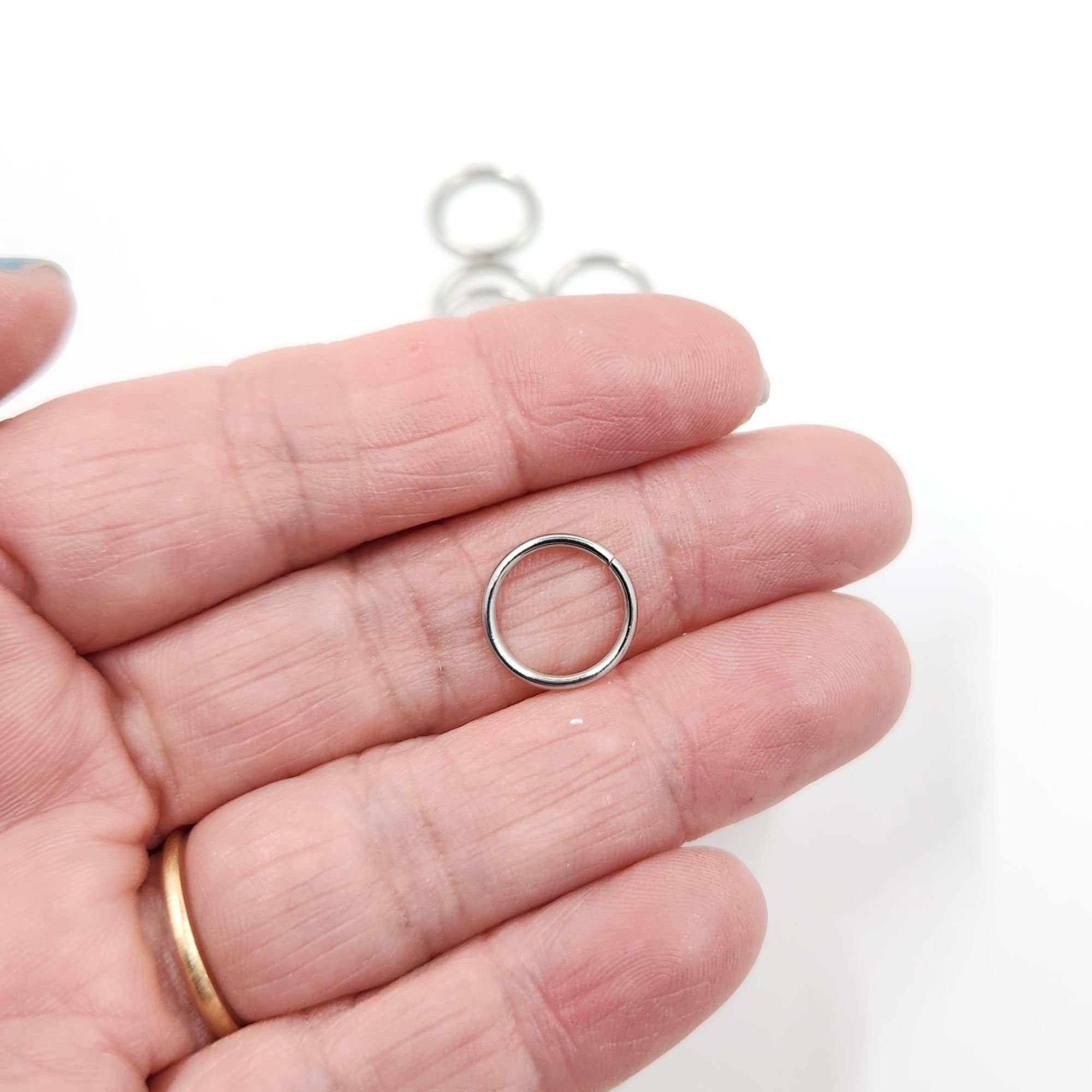 12mm Jump Rings Stainless Steel Pack of 40 16 Gauge Jump - Etsy