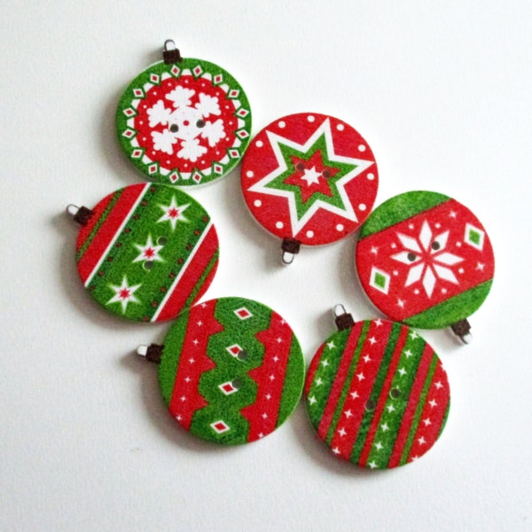 Christmas Buttons - Etsy