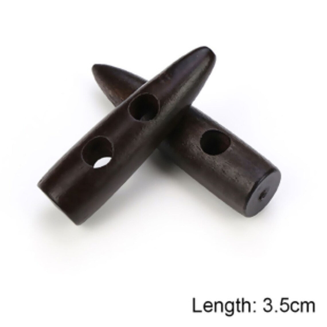 Dark Brown Wood Toggle Buttons, 3cm, Sewing Closures - 10 Pcs - Etsy
