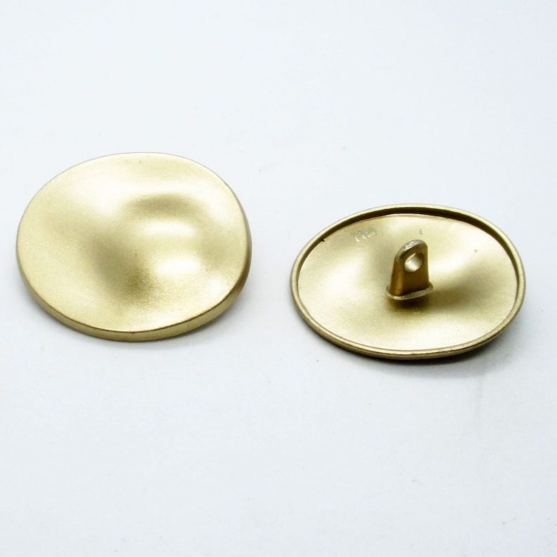 Large Oval Shank Buttons Light Golden Pack of 4/10 Buttons - Etsy