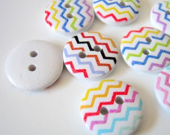 Chevron Buttons | Etsy