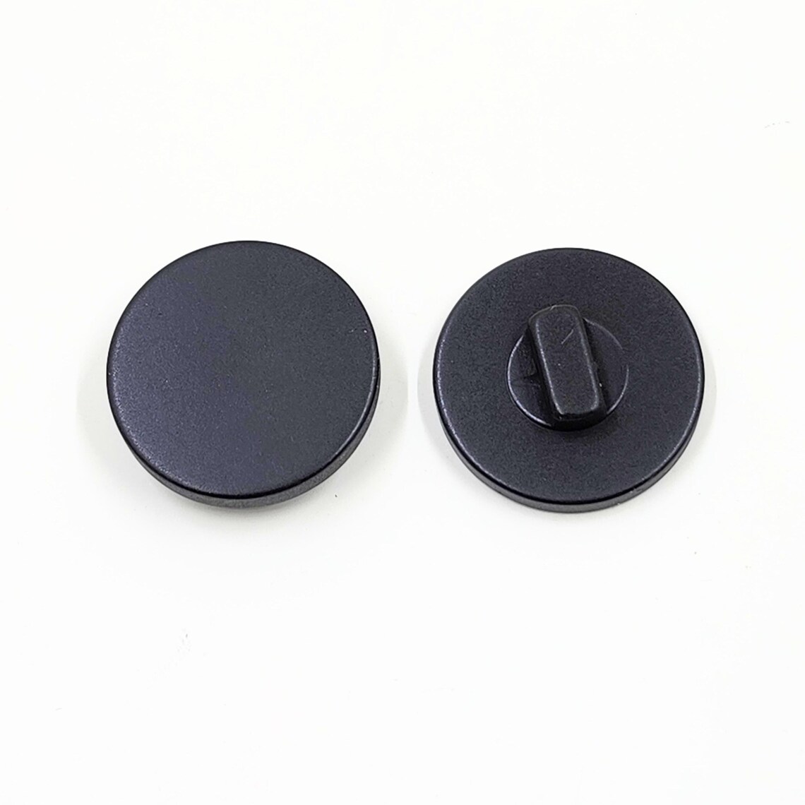 21mm Flat Black Shank Resin Buttons, Pack of 10, Buttons Crafts G2018 ...