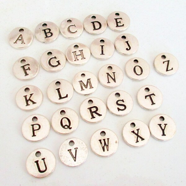 Alphabet Charms - Etsy
