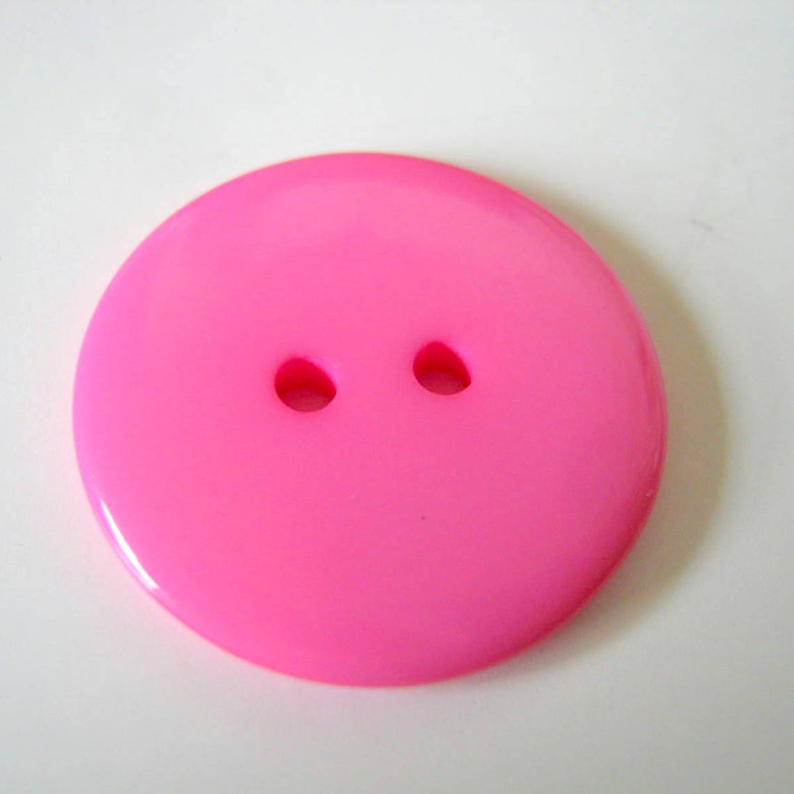 20 Plastic Dark Pink Buttons 23mm Sewing Buttons Crafts | Etsy