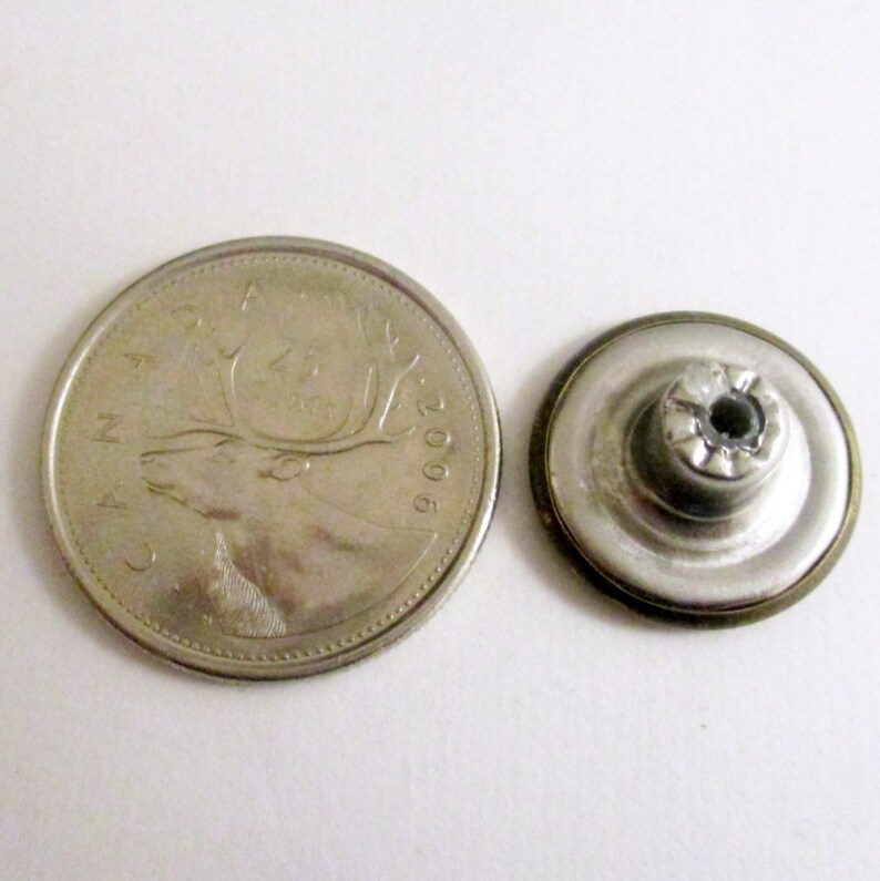 10 Jean Tack Shank Buttons Wheatear Pattern Antique Bronze, Supplies ...