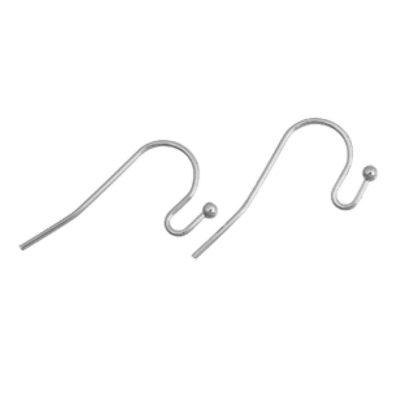 20 Pairs Ear Wire Hooks Silver Tone 20x12mm Ear Hooks 21 - Etsy