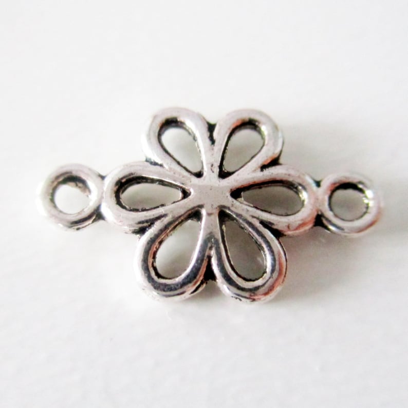 Daisy Connectors Antique Silver, Pack of 10/20 Connectors, 15x9mm ...