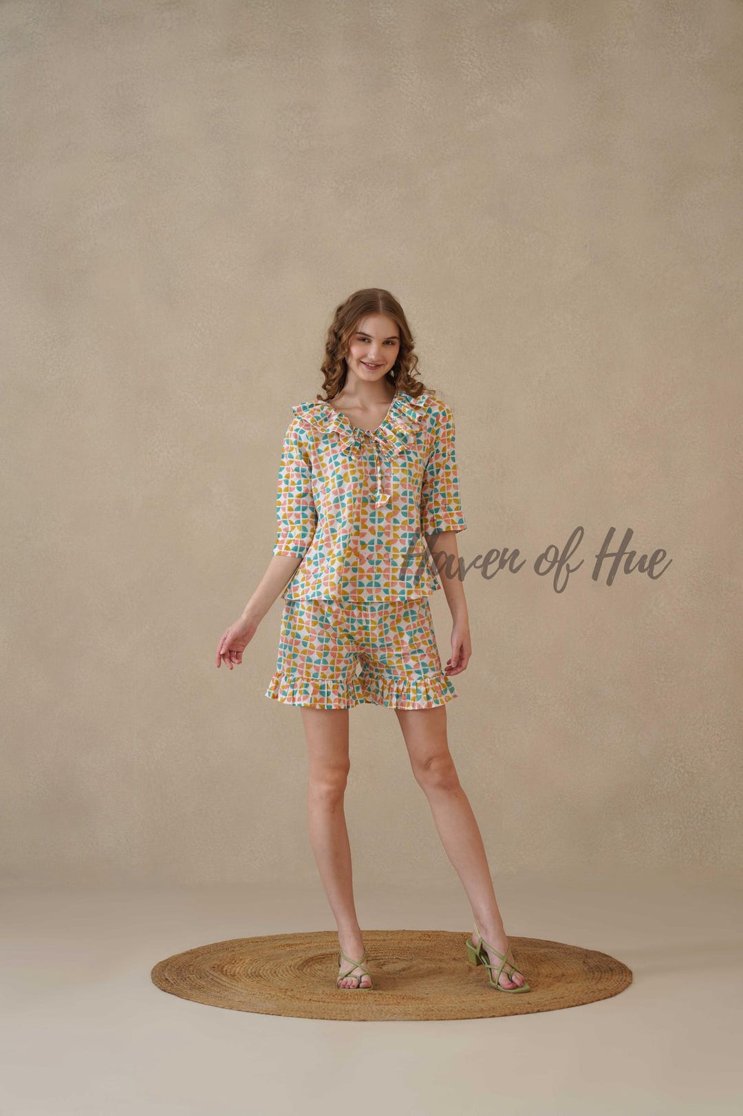 Boho Cotton Two Piece Set | Hand Block Printed Co-ord Set | Sustainable ...
