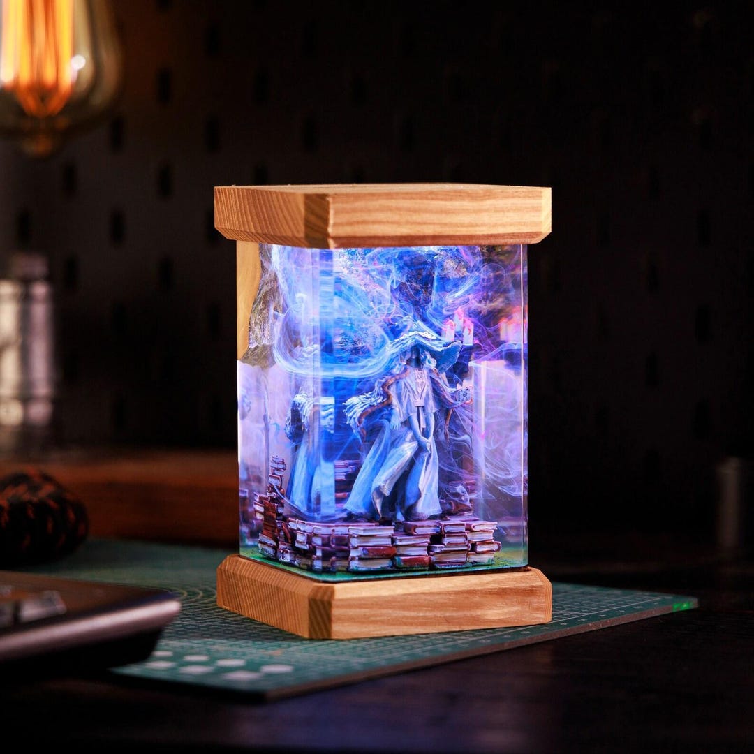 Ranni the Witch Resin Lamp | Elden Ring Fantasy Light | Handmade Anime ...