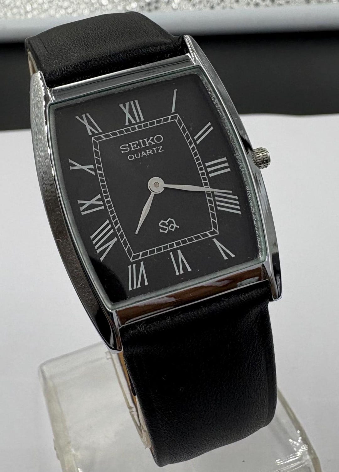Vintage Seiko Black Hexagonal Slim Quartz Movement Men's Wrist Watch - Etsy