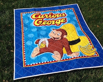 Curious george bedding | Etsy