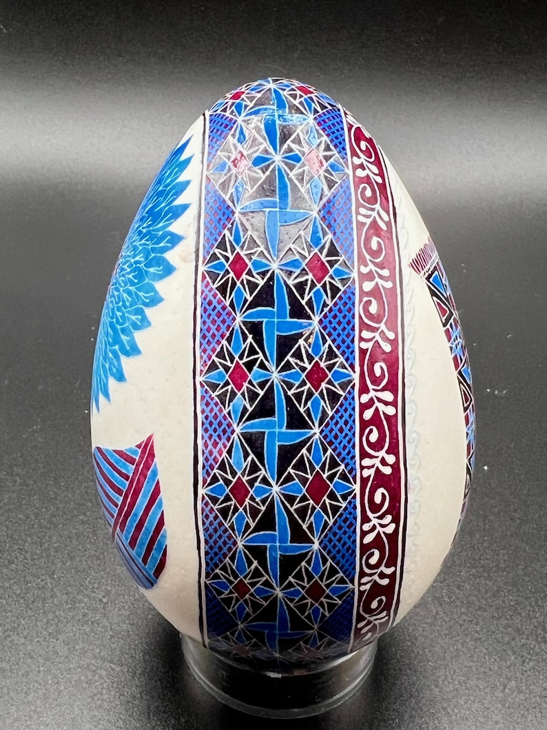 Pysanky Batik Real Turkey Egg - Handmade Ornament / Present / Gift ...