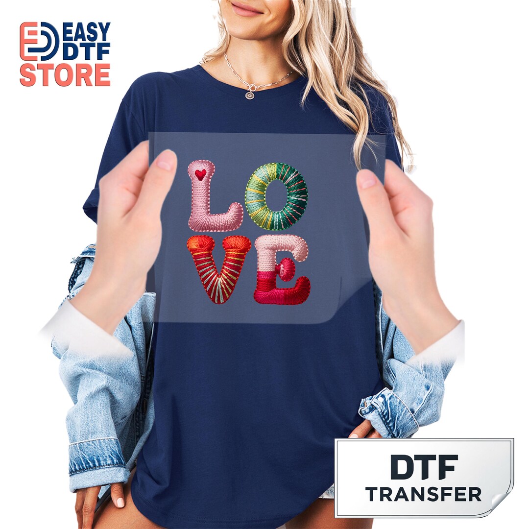 Love Letter DTF Transfer, Valentine's Day Heat Press Decal - Etsy