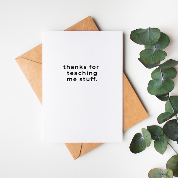 End of Year Teacher Thank You Notes - Etsy