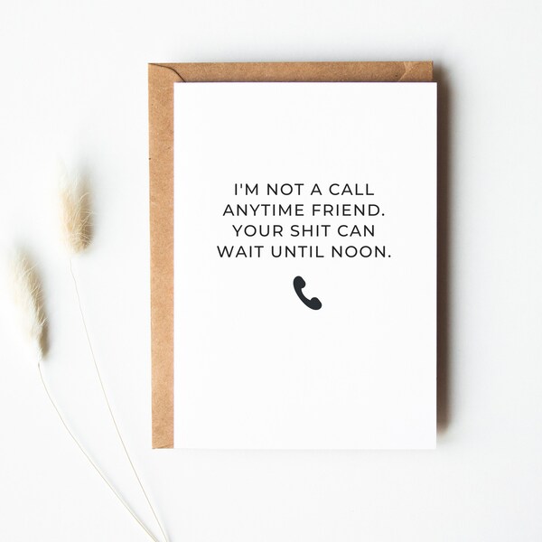 Call Anytime Card - Etsy