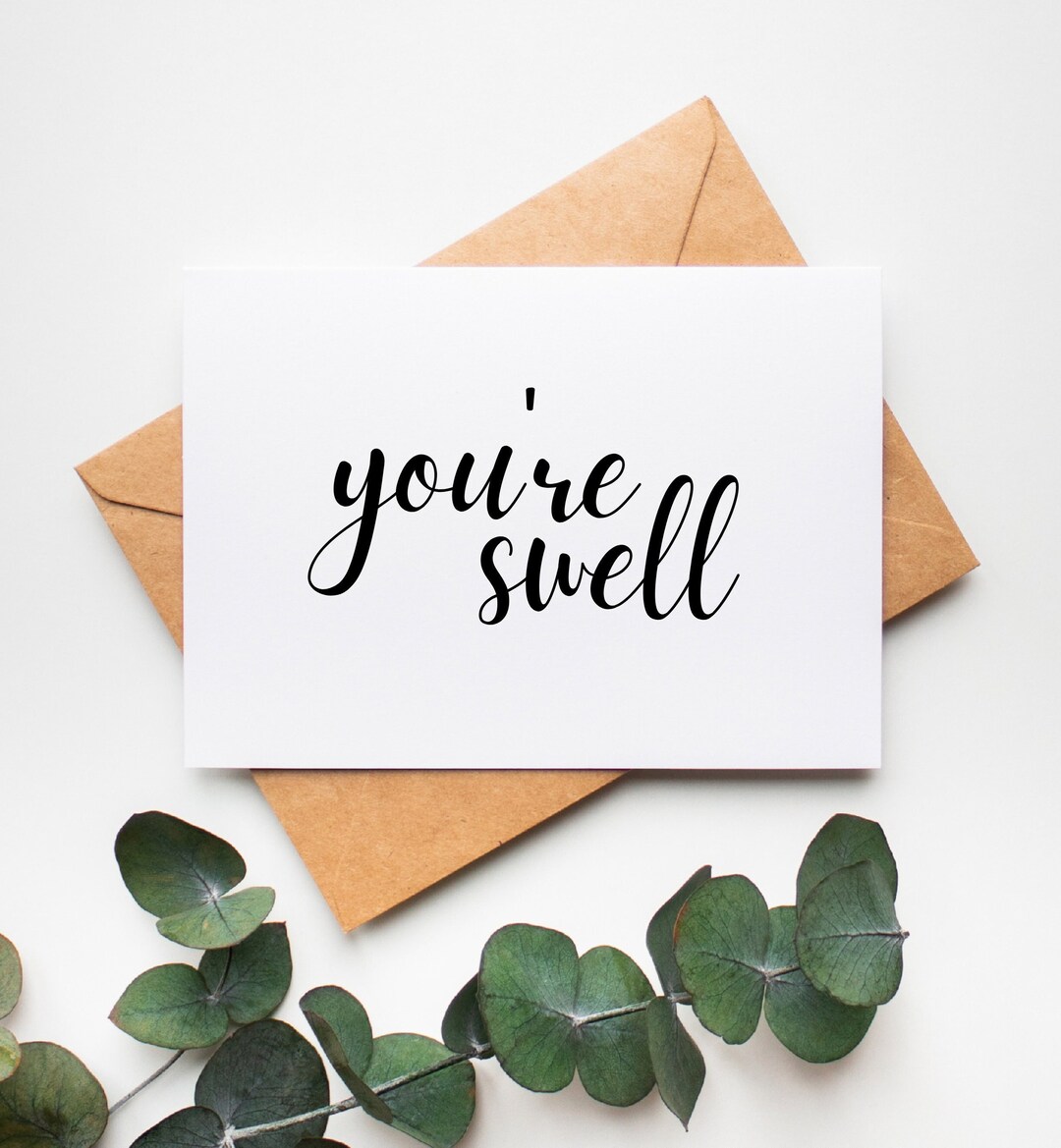 You're Swell, Best Friend Card, Thank You Card, Coworker Card, Teacher ...